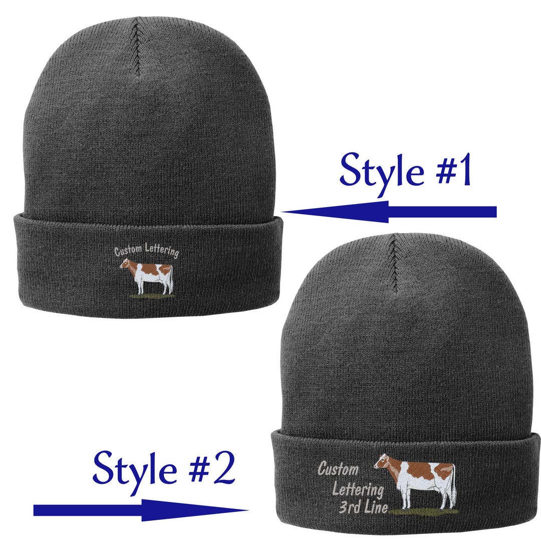 Ayrshire Dairy Farm Ranch Cattle Company Name Custom Embroidered ...