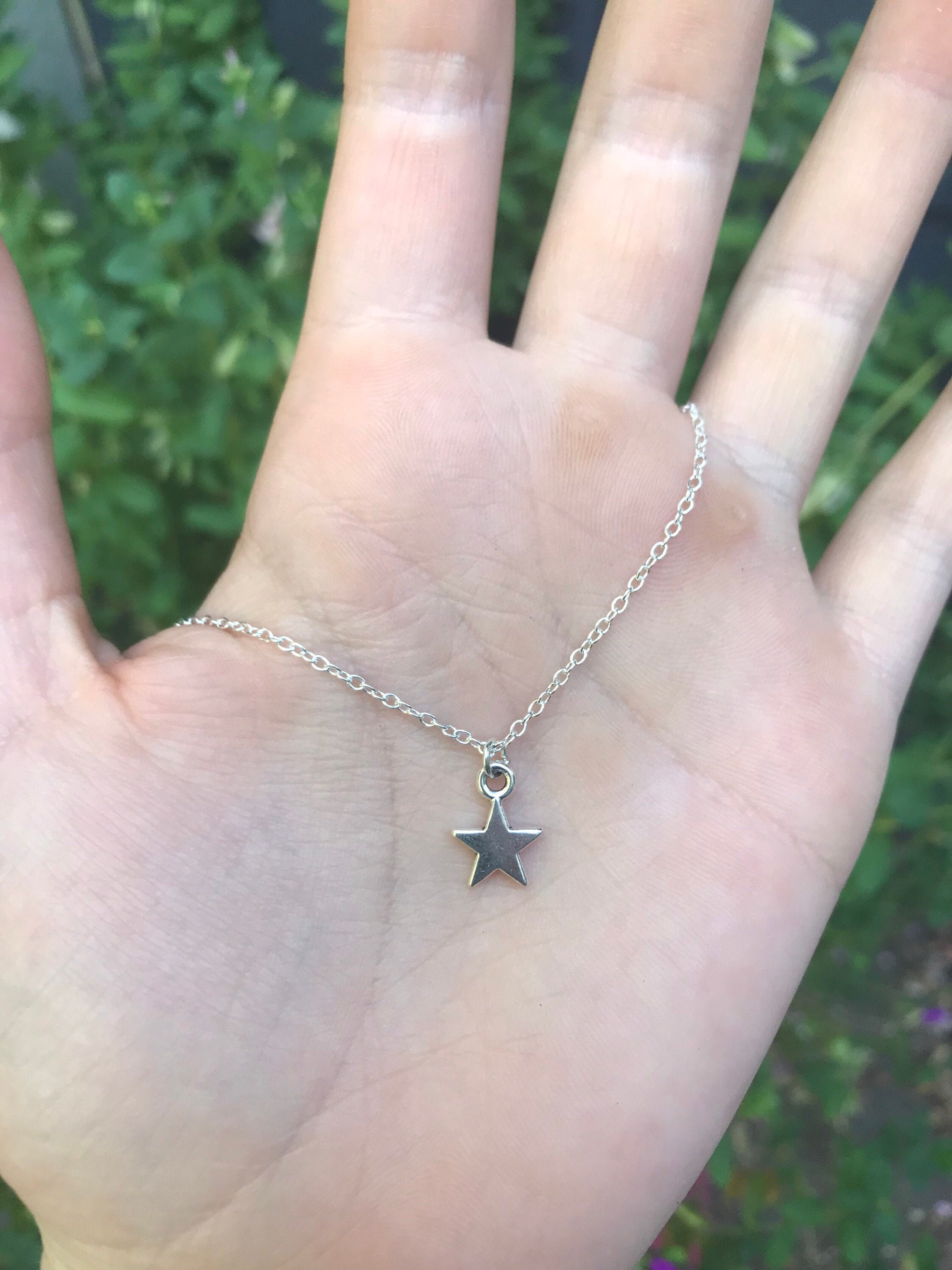 Silver Star Necklace With Silver Chain - Jewelry - Birthday Gifts ...