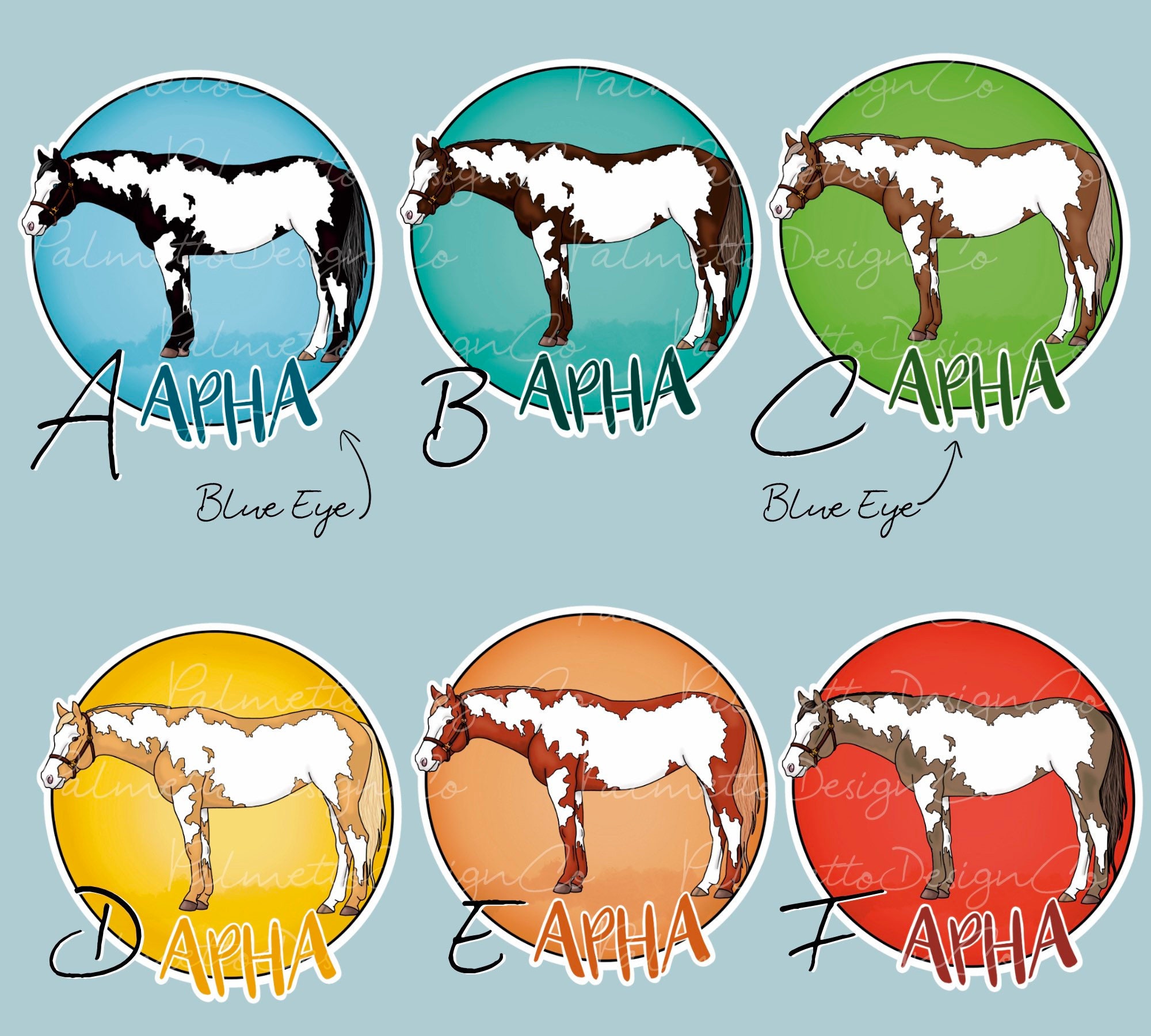 Waterproof Horse Breed Decal Stickers - Etsy