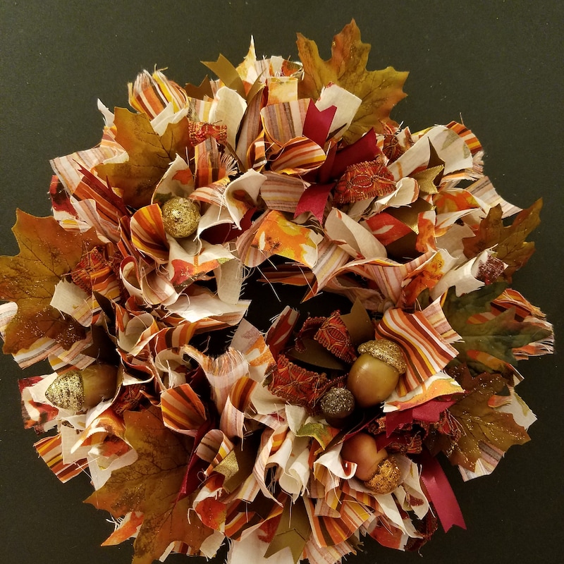 Rag Wreath - Etsy