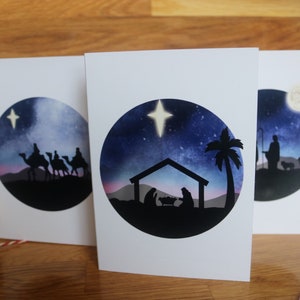 Christmas Cards Nativity Christmas nativity Scene christian - Etsy