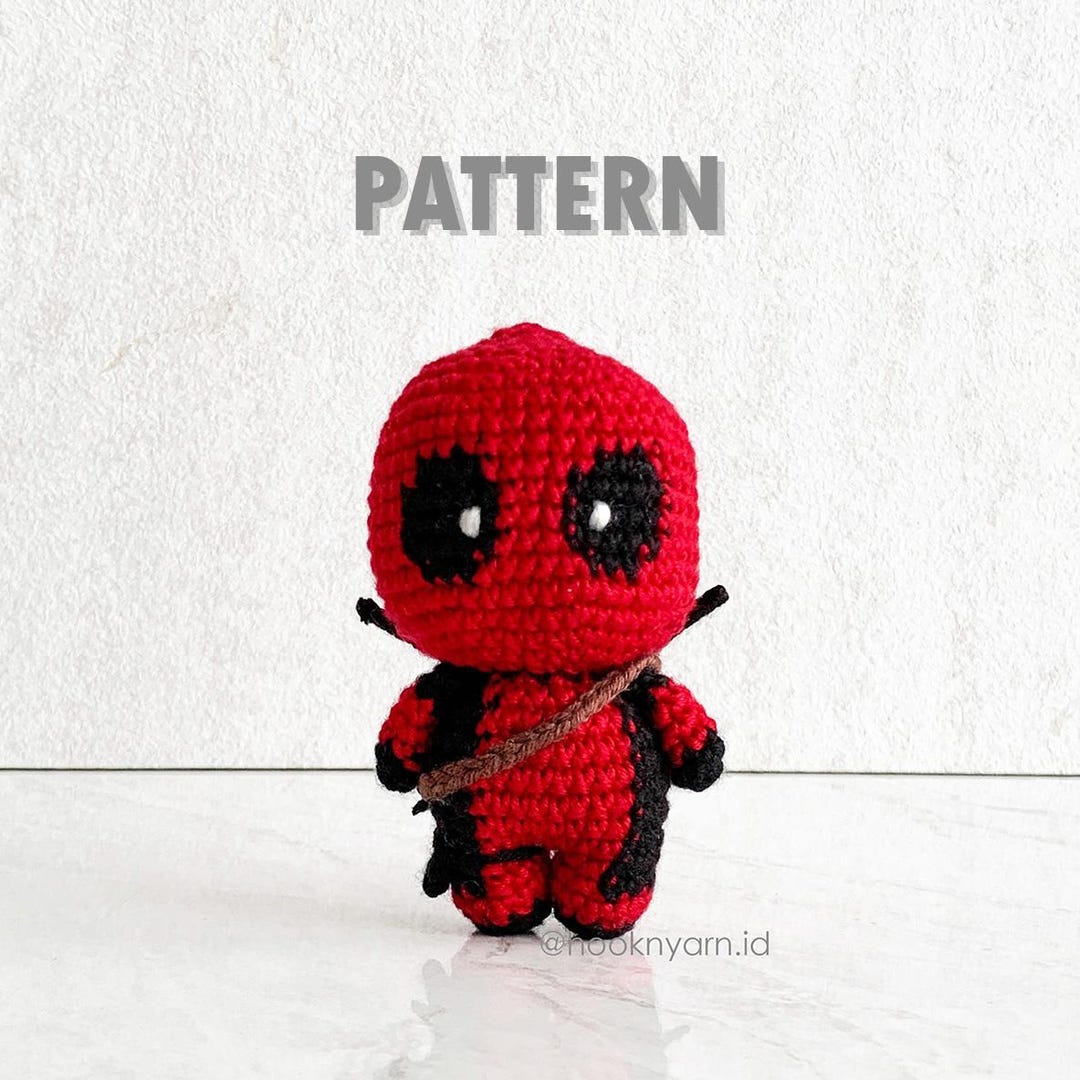 Dead Pool 2024 - Crochet Amigurumi Digital Pattern [downloadable File ...