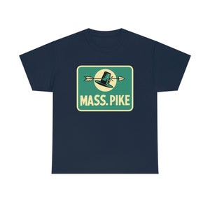 Mass Pike T-shirt Road Sign Massachusetts Turnpike Route 90 Car Travel ...