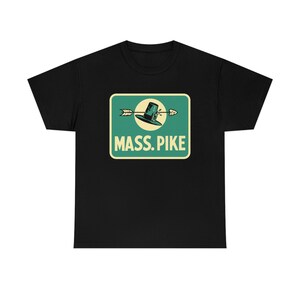 Mass Pike T-shirt Road Sign Massachusetts Turnpike Route 90 Car Travel ...