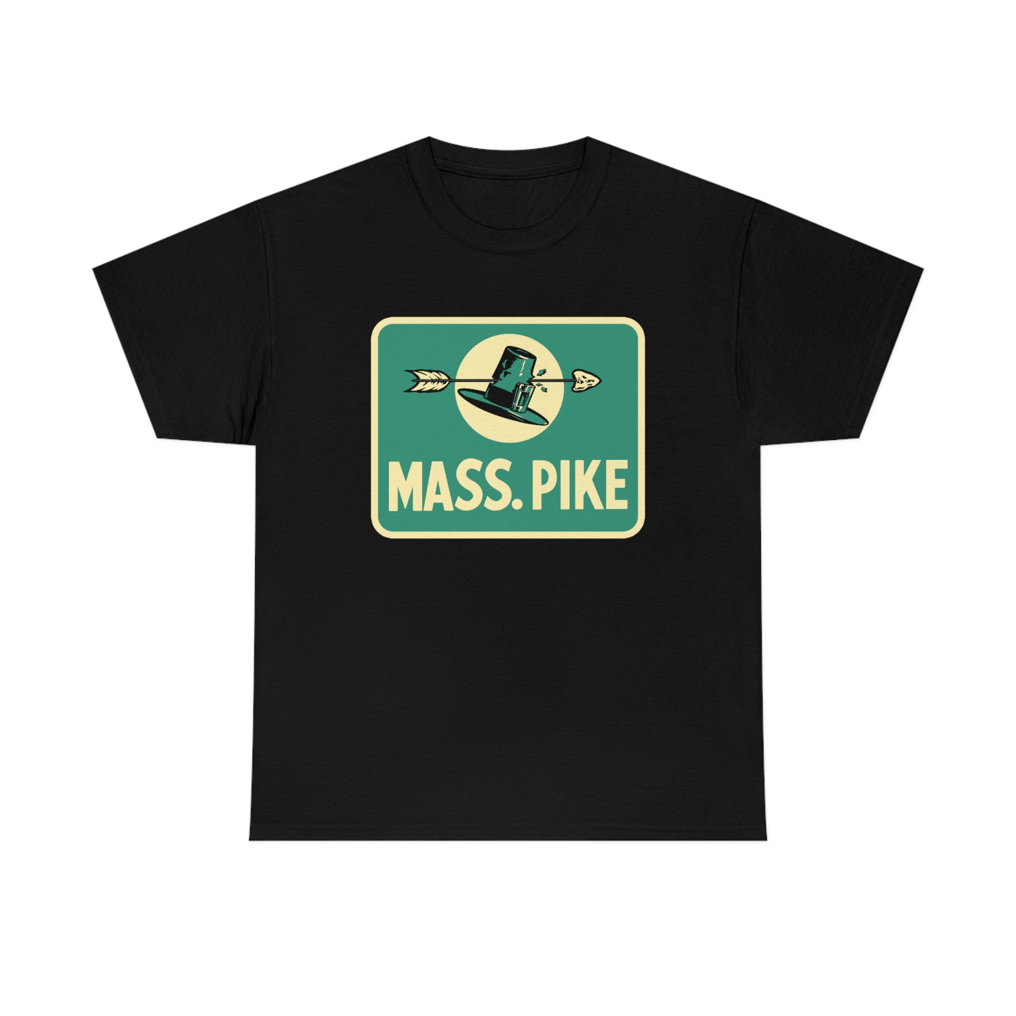 Mass Pike T-shirt Road Sign Massachusetts Turnpike Route 90 Car Travel ...