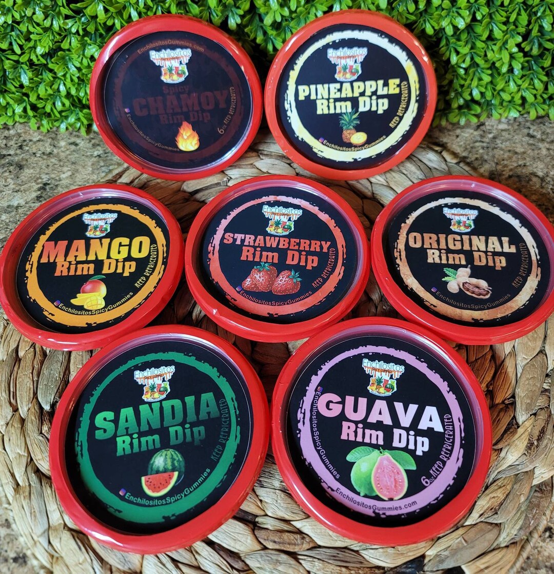 6oz Rim Dip Mango Rim Dip Sandia Beer Tamarindo dip Mango Enchilositos ...