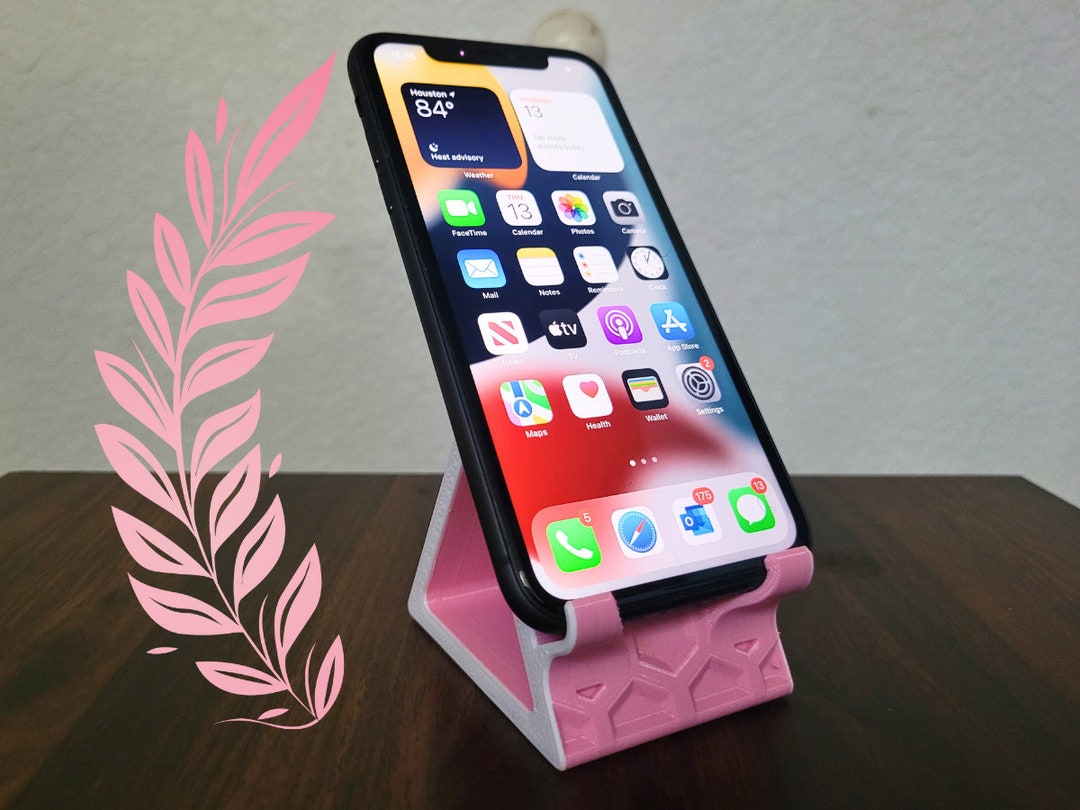 Honeycomb Pattern Phone Stand, Pink Cell Phone Stand, Bridal Shower ...