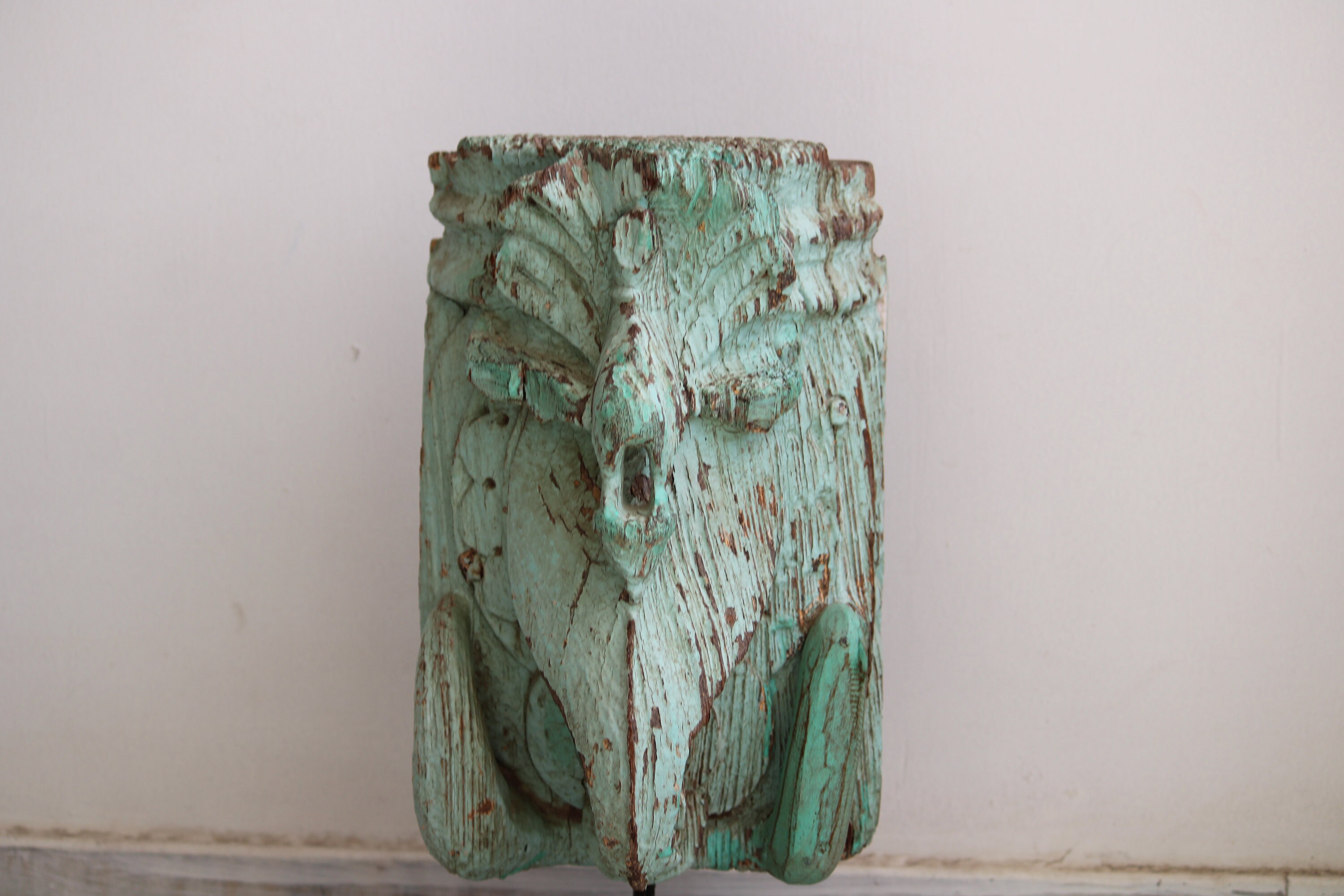 Old Wooden Antique Bracket on Stand Wooden Artware Toda - Etsy