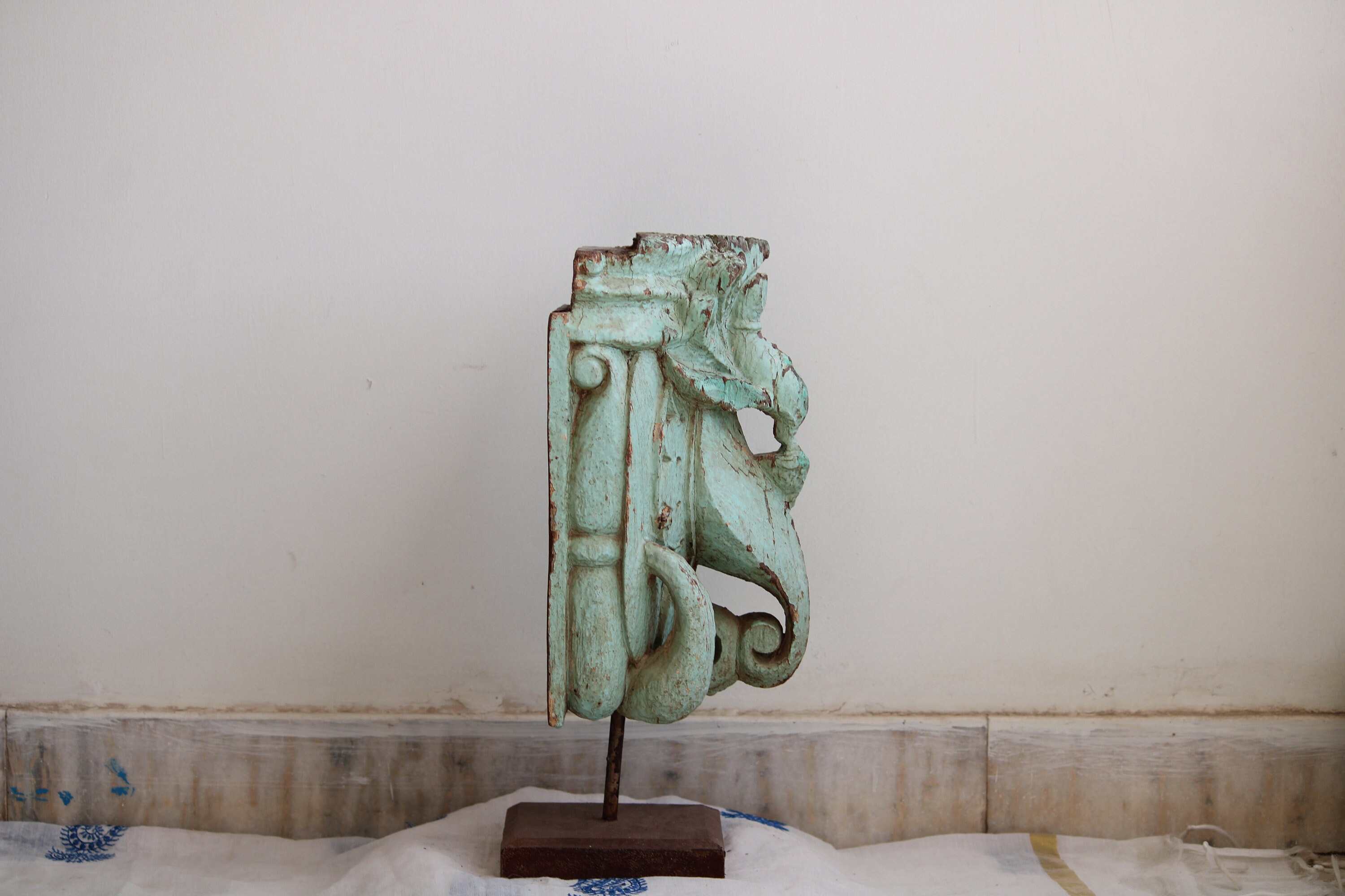 Old Wooden Antique Bracket on Stand Wooden Artware Toda - Etsy