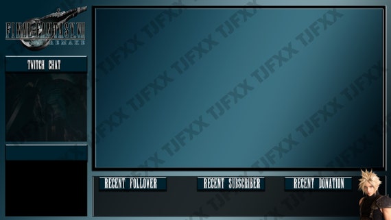 Final Fantasy VII Remake Twitch Overlay instant Download - Etsy