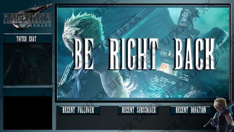 Final Fantasy VII Remake Twitch Overlay [instant Download] - Etsy
