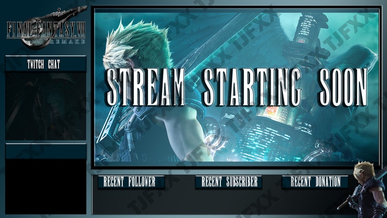 Final Fantasy VII Remake Twitch Overlay [instant Download] - Etsy Canada