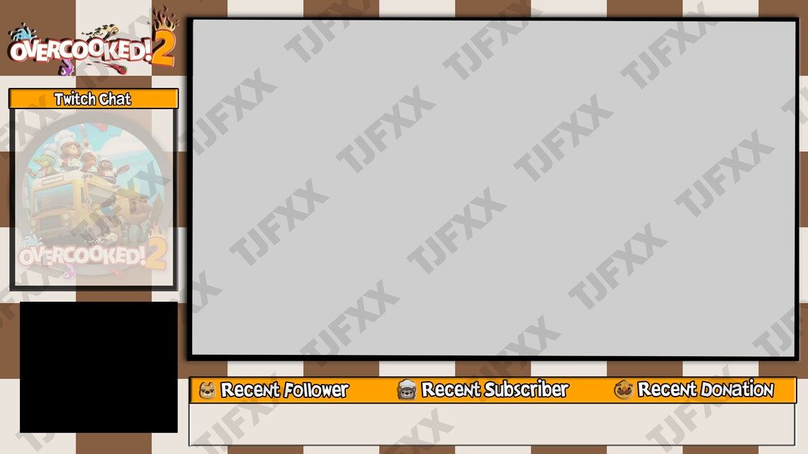 Overcooked 2 Twitch Stream Overlay With Webcam Border [instant Download ...