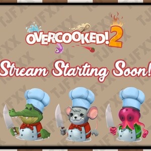 Overcooked 2 Twitch Stream Overlay With Webcam Border [instant Download ...