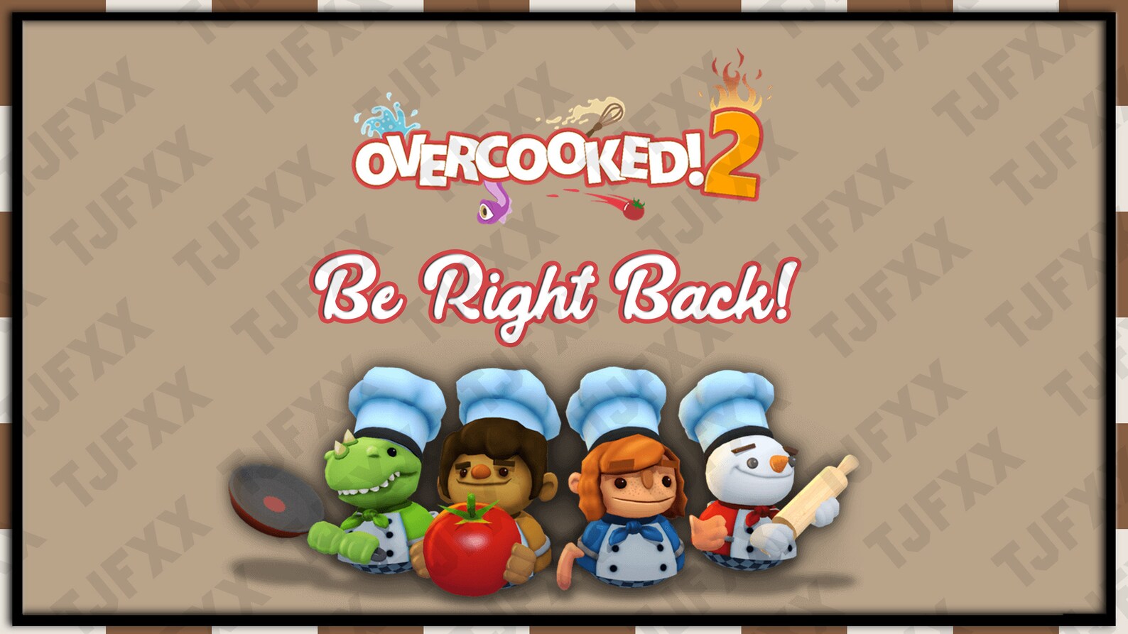Overcooked 2 Twitch Stream Overlay With Webcam Border [instant Download ...