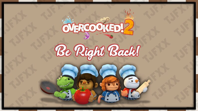Overcooked 2 Twitch Stream Overlay With Webcam Border [instant Download ...