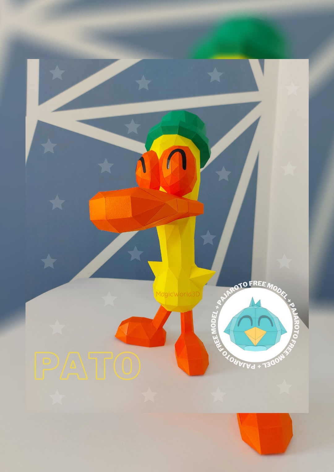 Pato Papercraft + Pajaroto FREE, PDF Template, DIY, Printable, Pattern ...