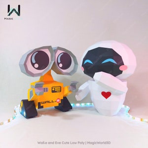 Cute Wall.e Papercraft, Plantilla Pdf, Escultura De Papel Wall.e, Low ...