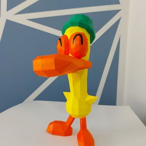 Pato Papercraft + Pajaroto FREE, PDF Template, DIY, Printable, Pattern ...