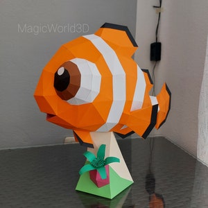 Baby Nemo, Papercraft Nemo, Nemo and Dory, Papercraft, Origami, Gift ...