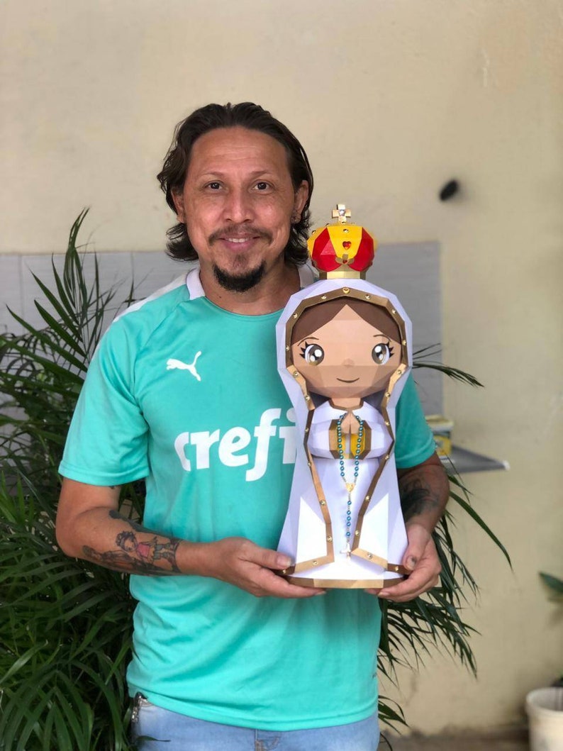 Cute Fátima Virgen De Fátima Papercraft Maria Template 3D - Etsy Canada