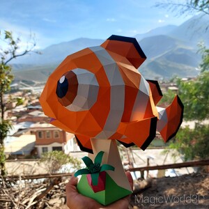 Baby Nemo, Papercraft Nemo, Nemo and Dory, Papercraft, Origami, Gift ...