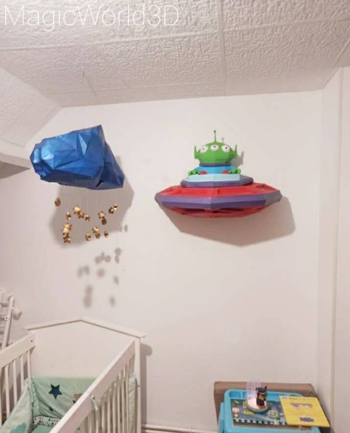 Alien Toy Story Alien Papercraft Diy Craft Wall Decor Home - Etsy