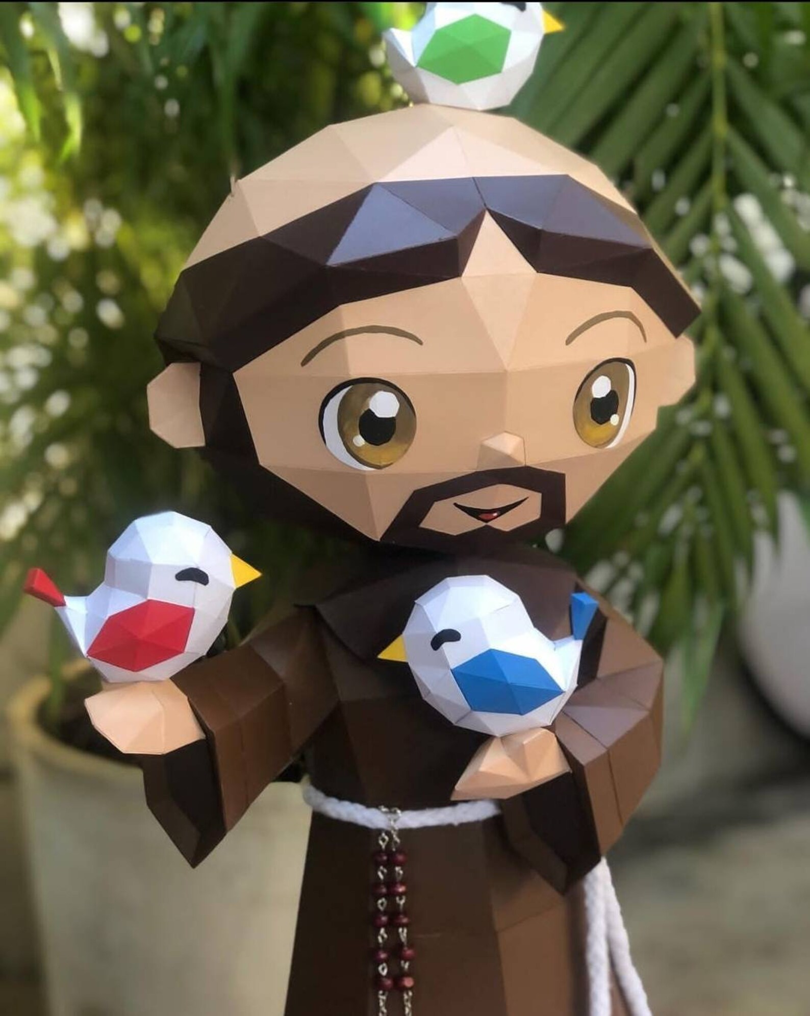 Cute San Francisco Santo Papercraft Template 3D Home | Etsy