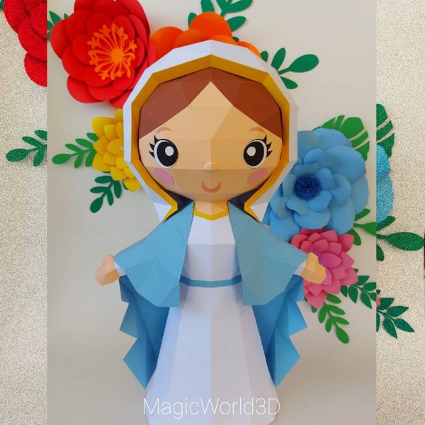 Jesus Low Poly Papercraft - Etsy