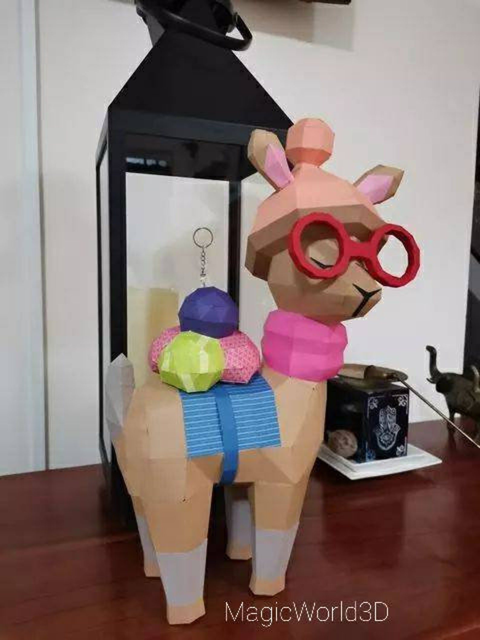Llama Baby (2) Papercraft Template, Low Poly DIY Sculpture (PDF, SVG ...