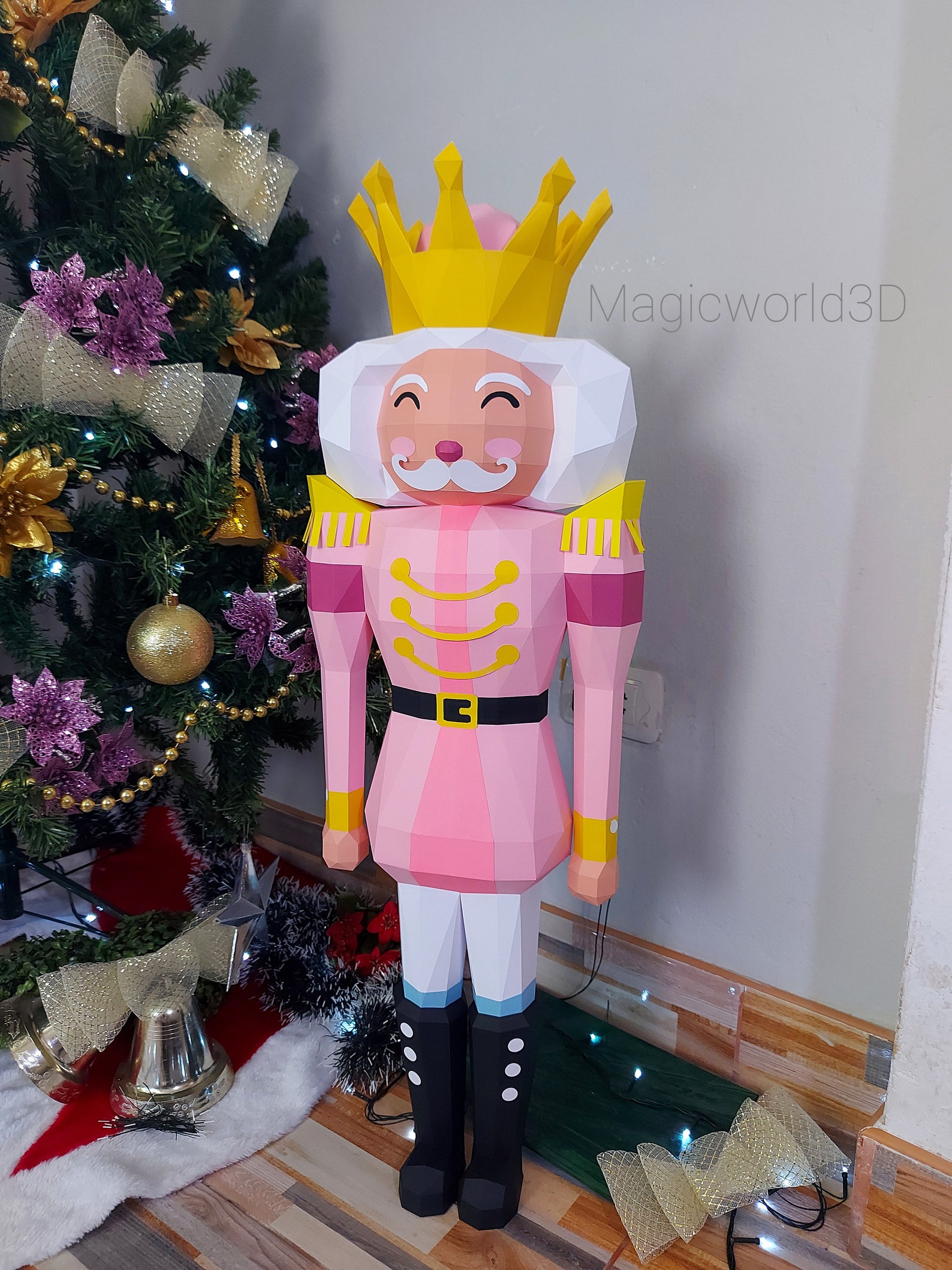 Nutcracker Cascanueces Papercraft Home Decor Christmas Low - Etsy