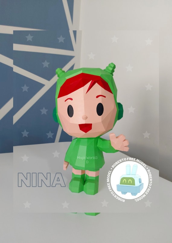 Nina Papercraft Roberto FREE PDF Template DIY Printable - Etsy