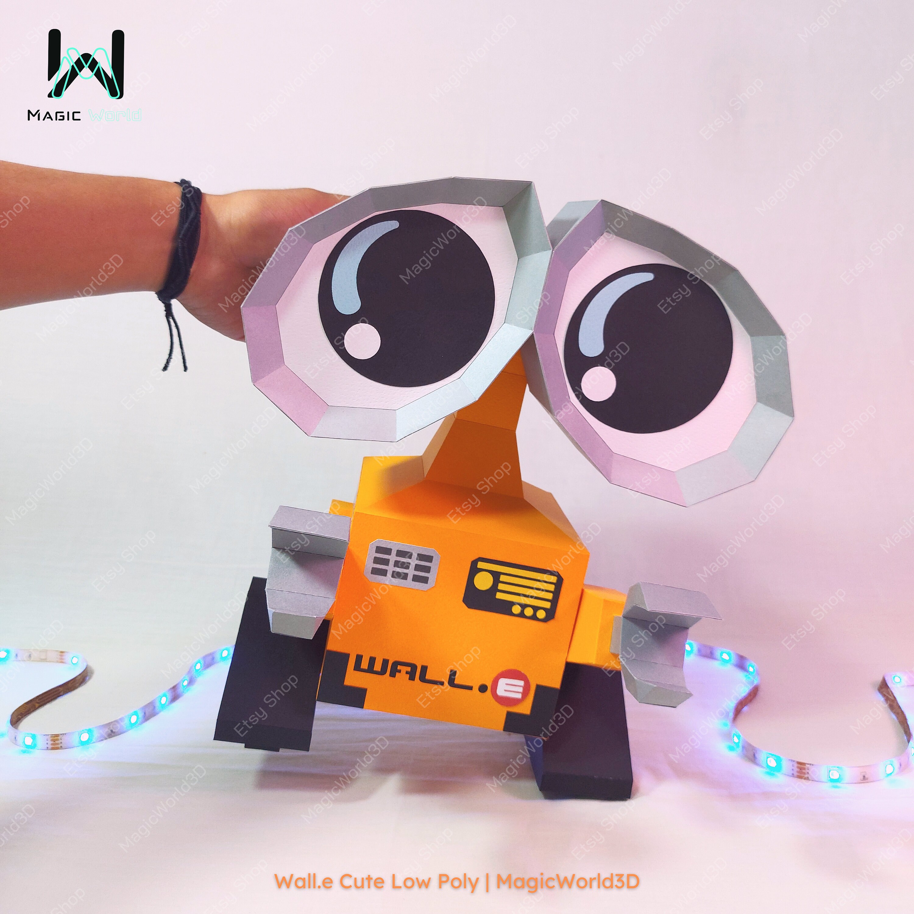 Cute Wall.e Papercraft, Plantilla Pdf, Escultura De Papel Wall.e, Low ...
