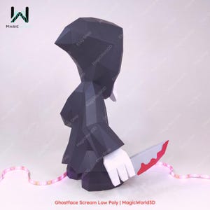 Ghost Face Papercraft, Pdf Template, Paper Sculpture, Low Poly, DIY ...