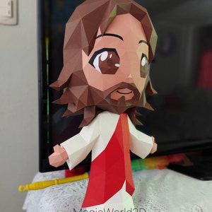 Cute Jesús Templete 3D Papercraft Jesús Home Decoration - Etsy