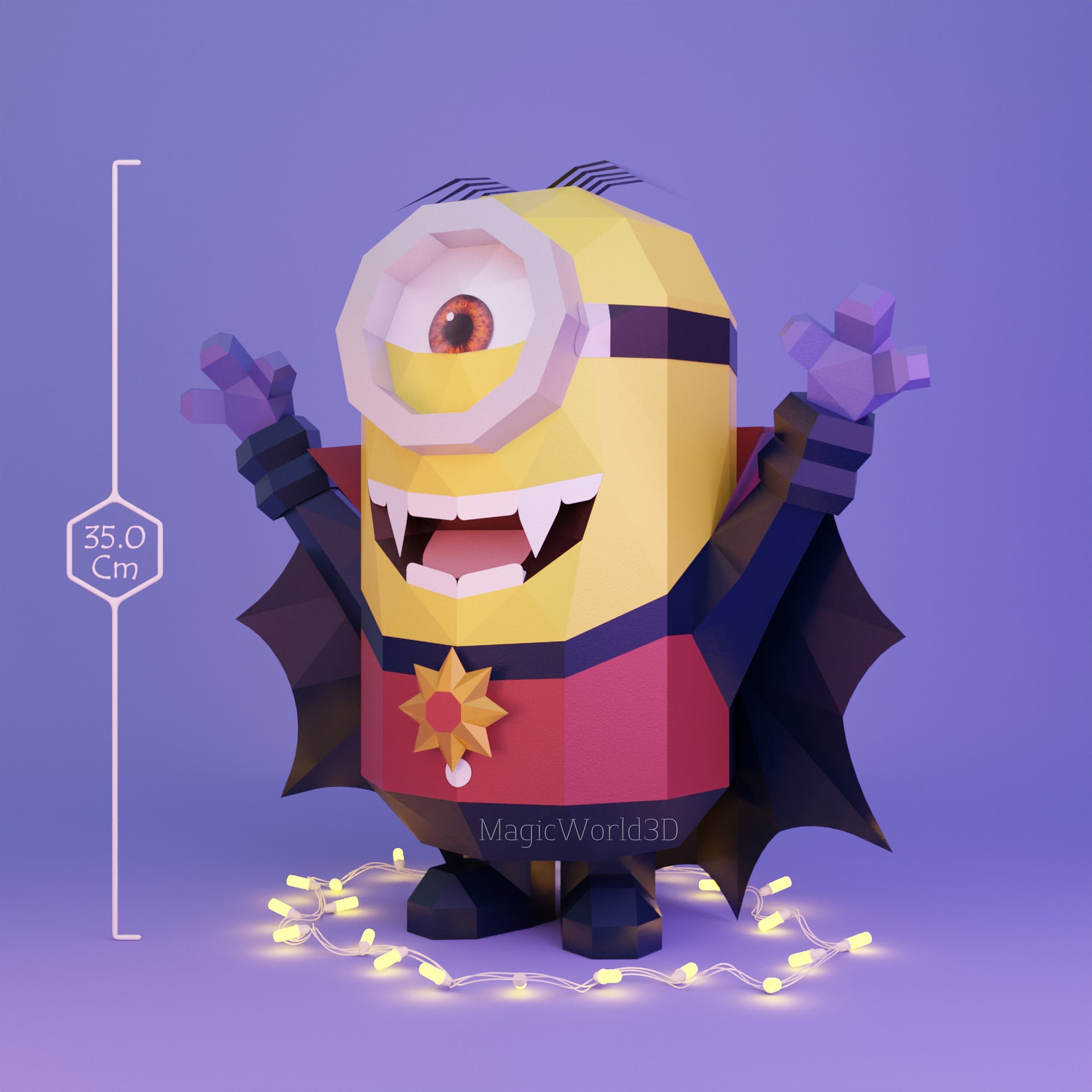 Vampire Minion Halloween DIY Papercraft Home Decoration - Etsy