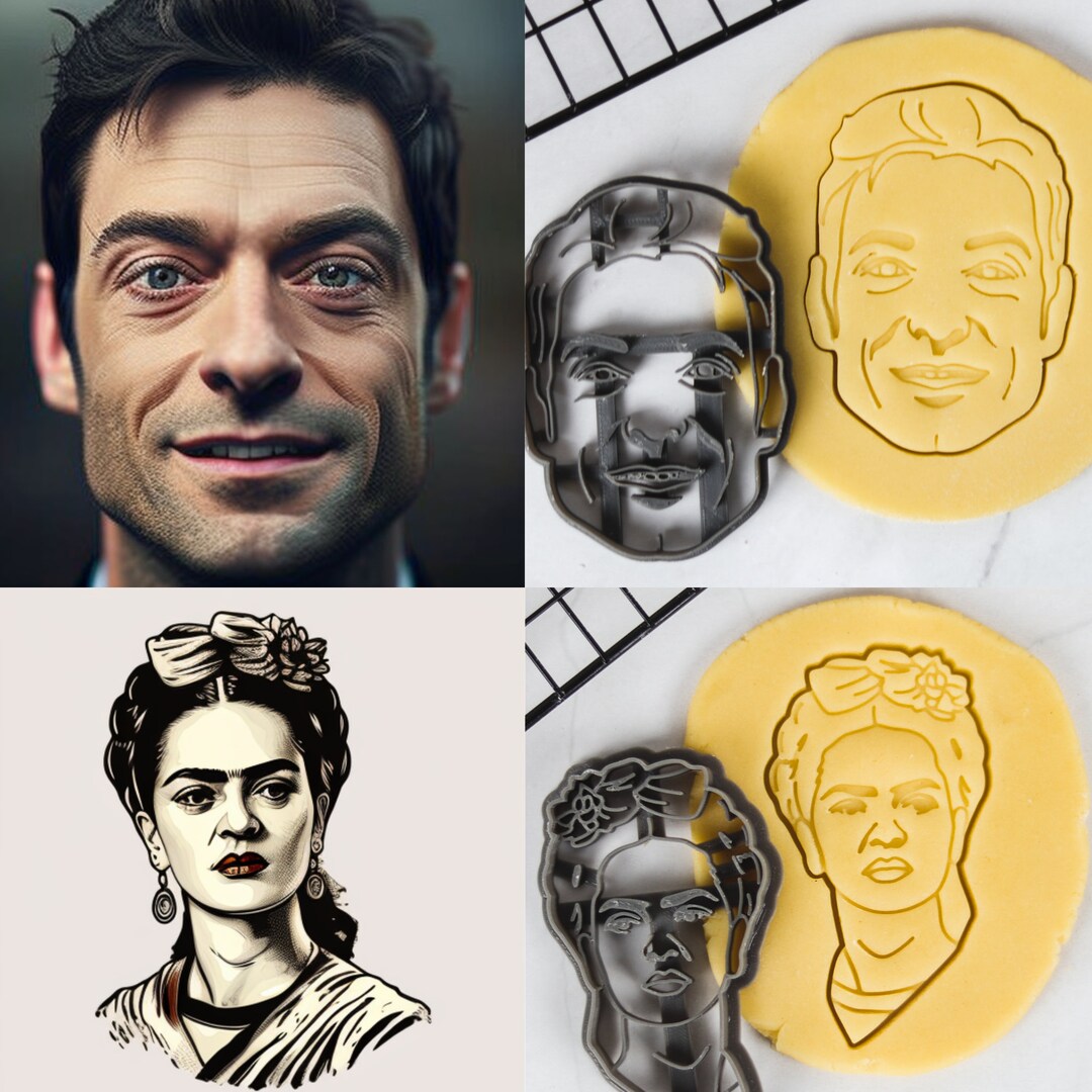 Personalized Portrait Cookie Cutters - Your Photo as a Unique Baking ...