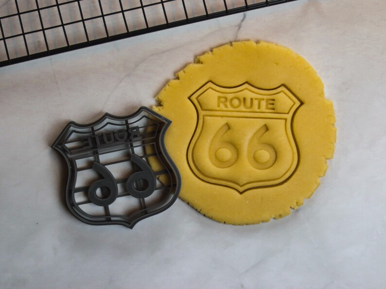 Route 66 Cookie Cutter - Road Trip Fondant Biscuit - Etsy