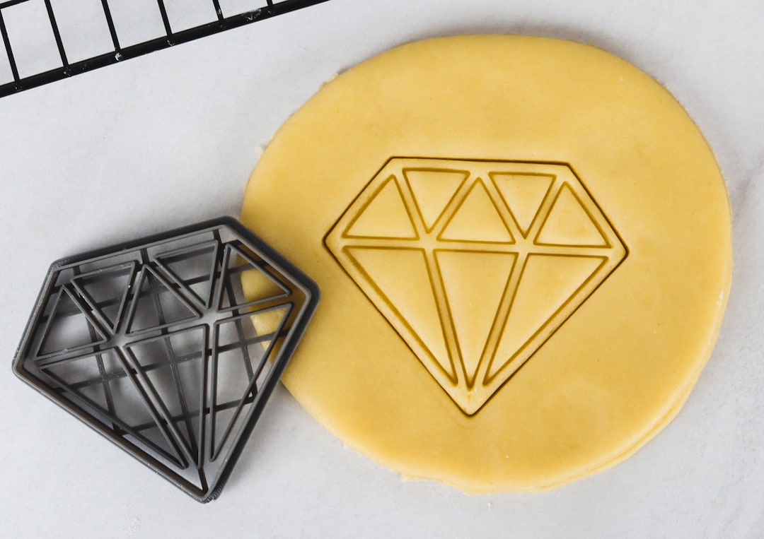Diamond Cookie Cutter - Elegant PLA Craft Tool for Baking and Ceramics ...