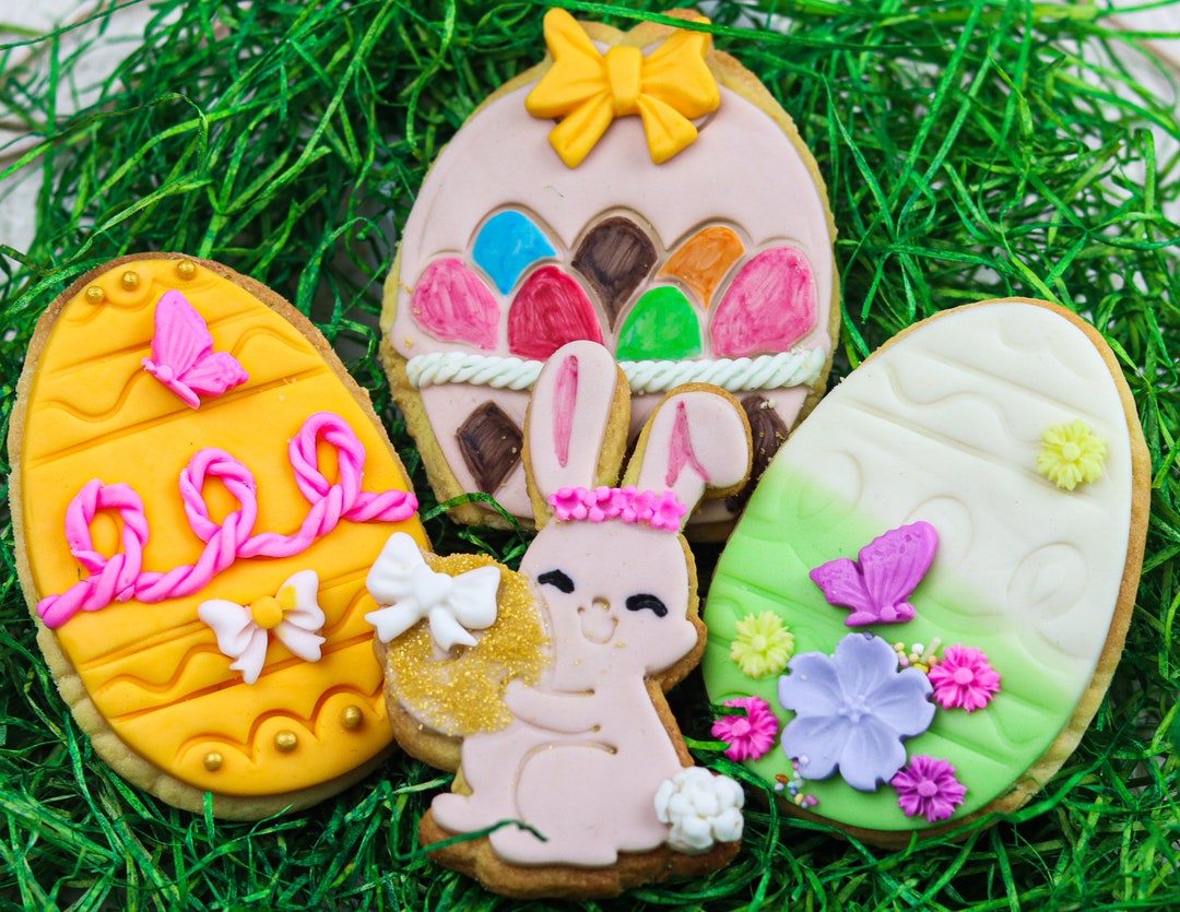 Happy Easter Cookie Cutter Set - Etsy