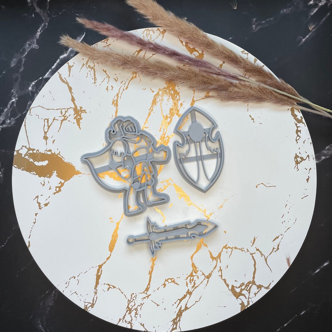 Medieval Knight Sword and Shield Cookie Cutter - Etsy