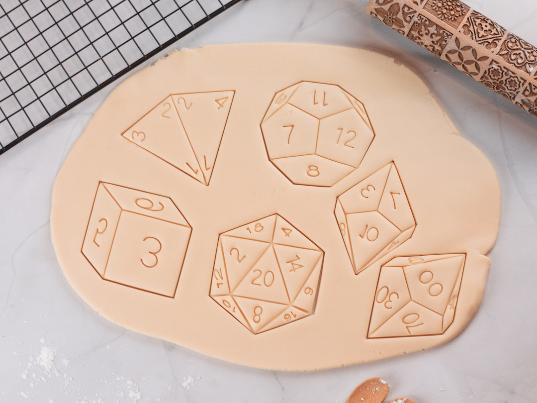 Gaming Dice Cookie Cutter Set: Dnd, RPG Fondant Cutters - Etsy