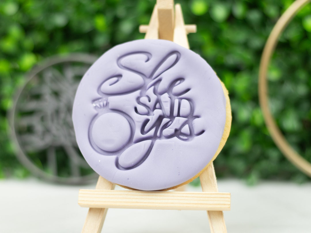 She Said Yes! Engagement Cookie Cutter for Fondant, Baking, Engagement ...