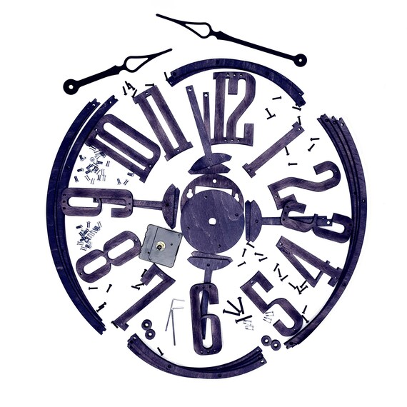 Wall Clock 19 Inches Diy Kit Diy Kits Diy Clock Diy Ideas - Etsy
