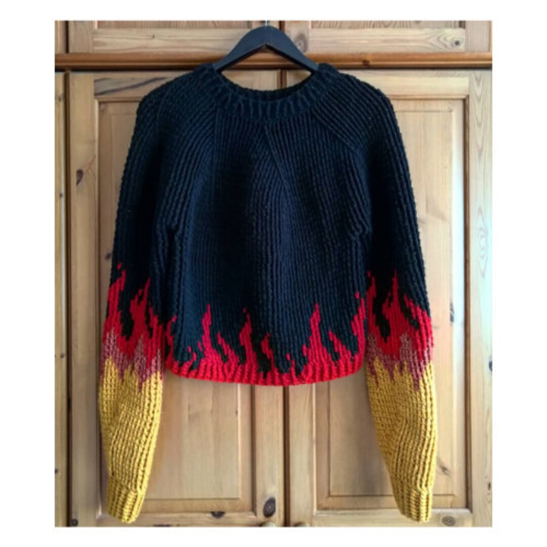 Red Hot Sweater Crochet Pattern - Etsy