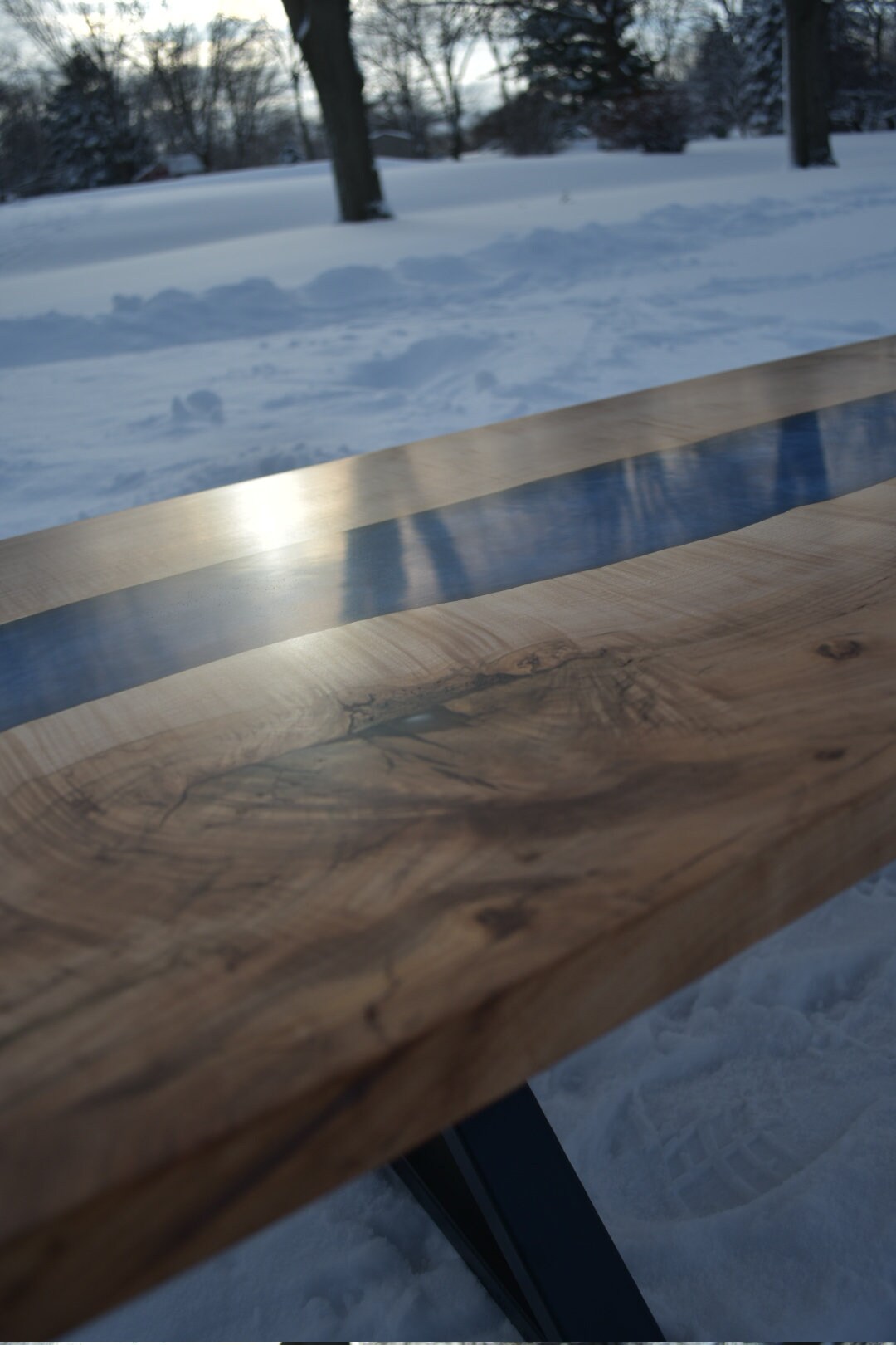 Figured Maple River Table - Etsy
