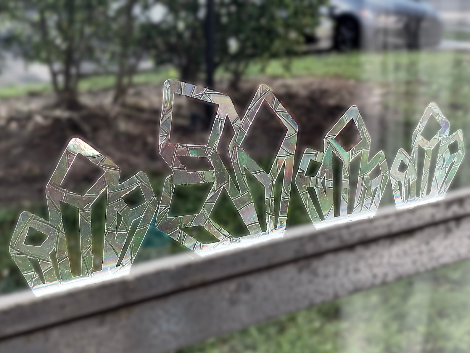 Rainbow Crystals Vinyl Window Cling Sun Catcher Set of 7 - Etsy