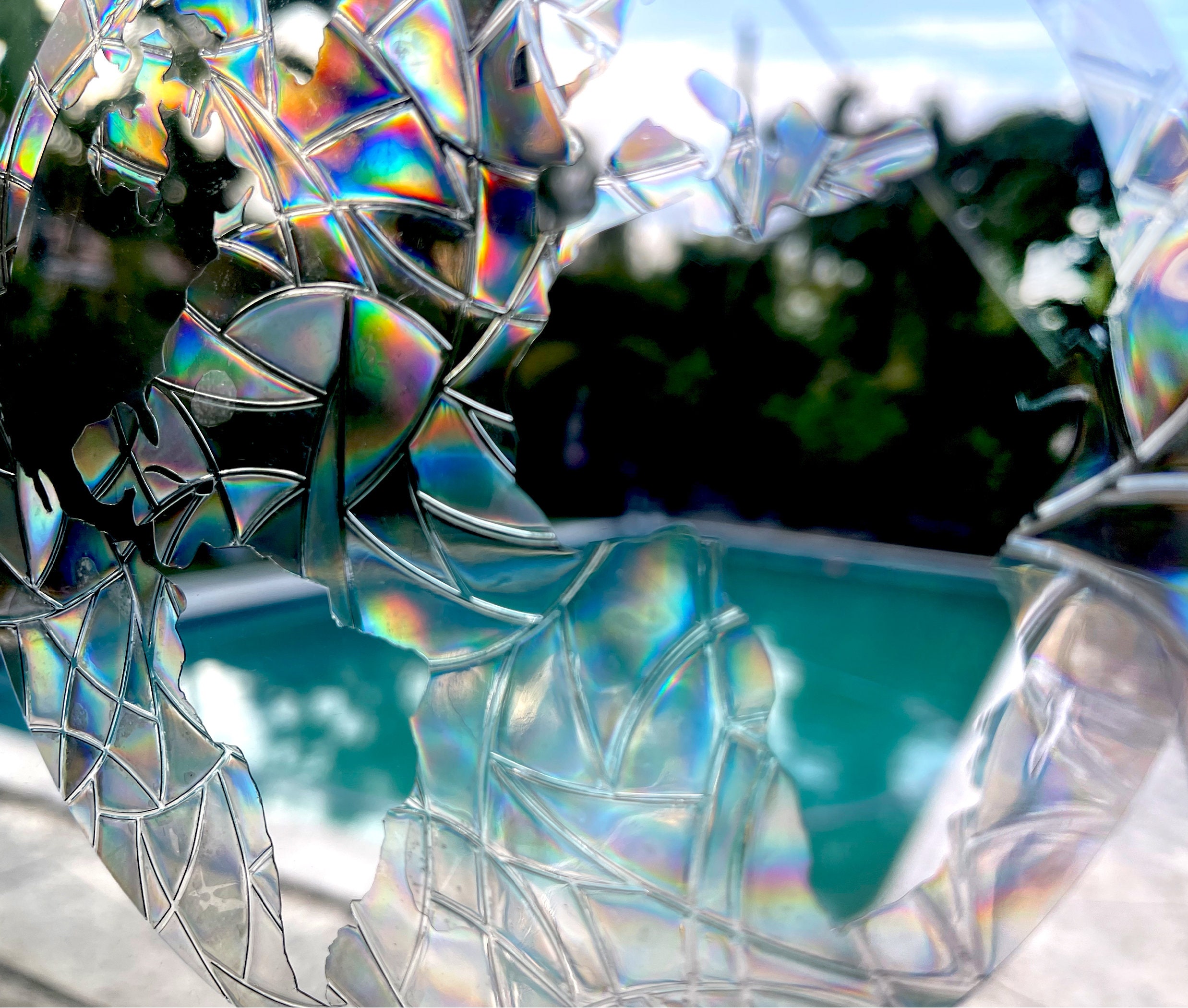 Rainbow Planet Earth Vinyl Window Cling Sun Catcher - Etsy