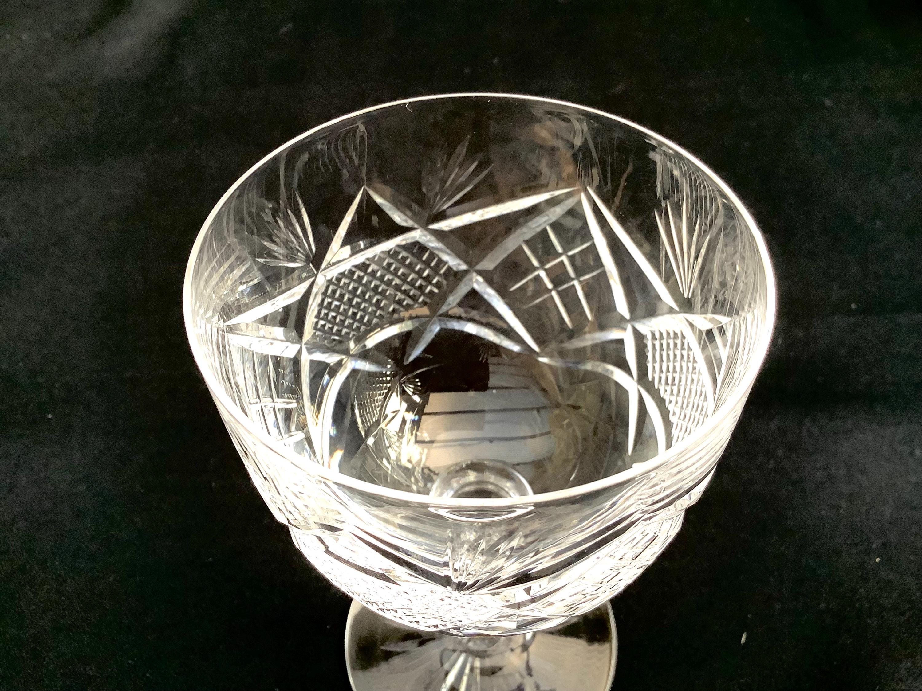 Edinburgh Crystal Set of 6 Wine Glasses - Etsy