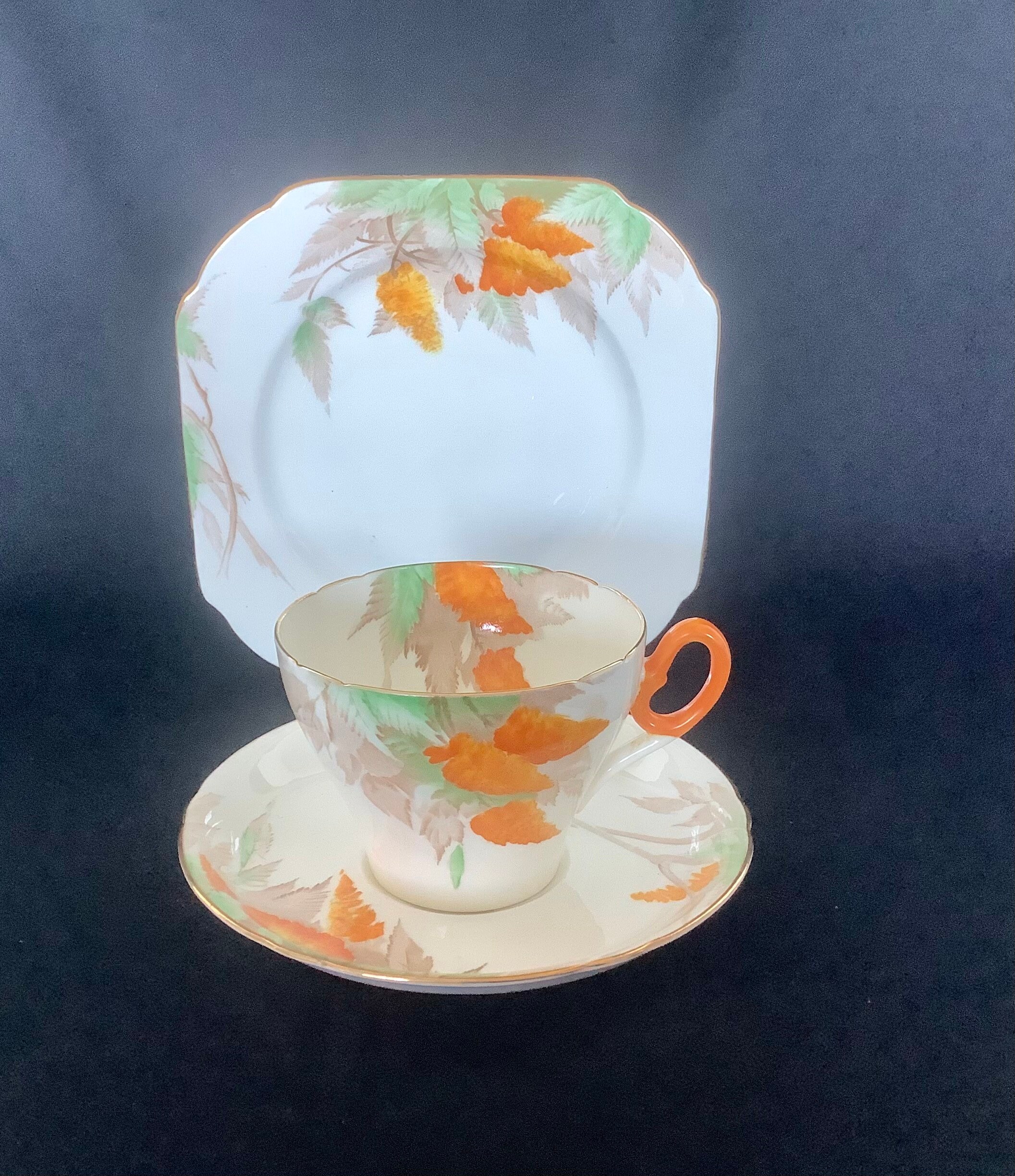 Vintage Shelley Art Deco Trio Circa 1938 - Etsy UK
